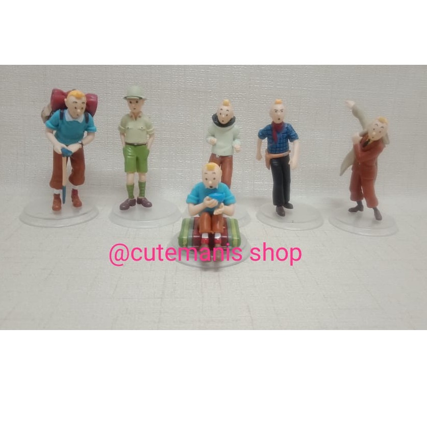 Jual TinTin Action Figure Set of 6 Loose | Shopee Indonesia
