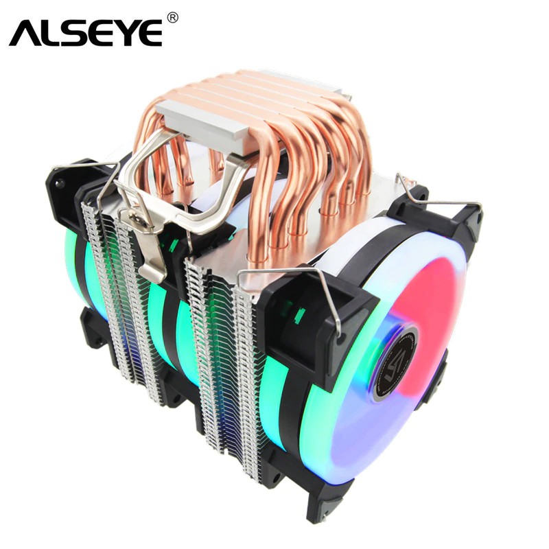 Jual IMPORT ALSEYE ST-90 CPU Cooler 6 Heat pipes with RGB Fan 4pin PWM ...