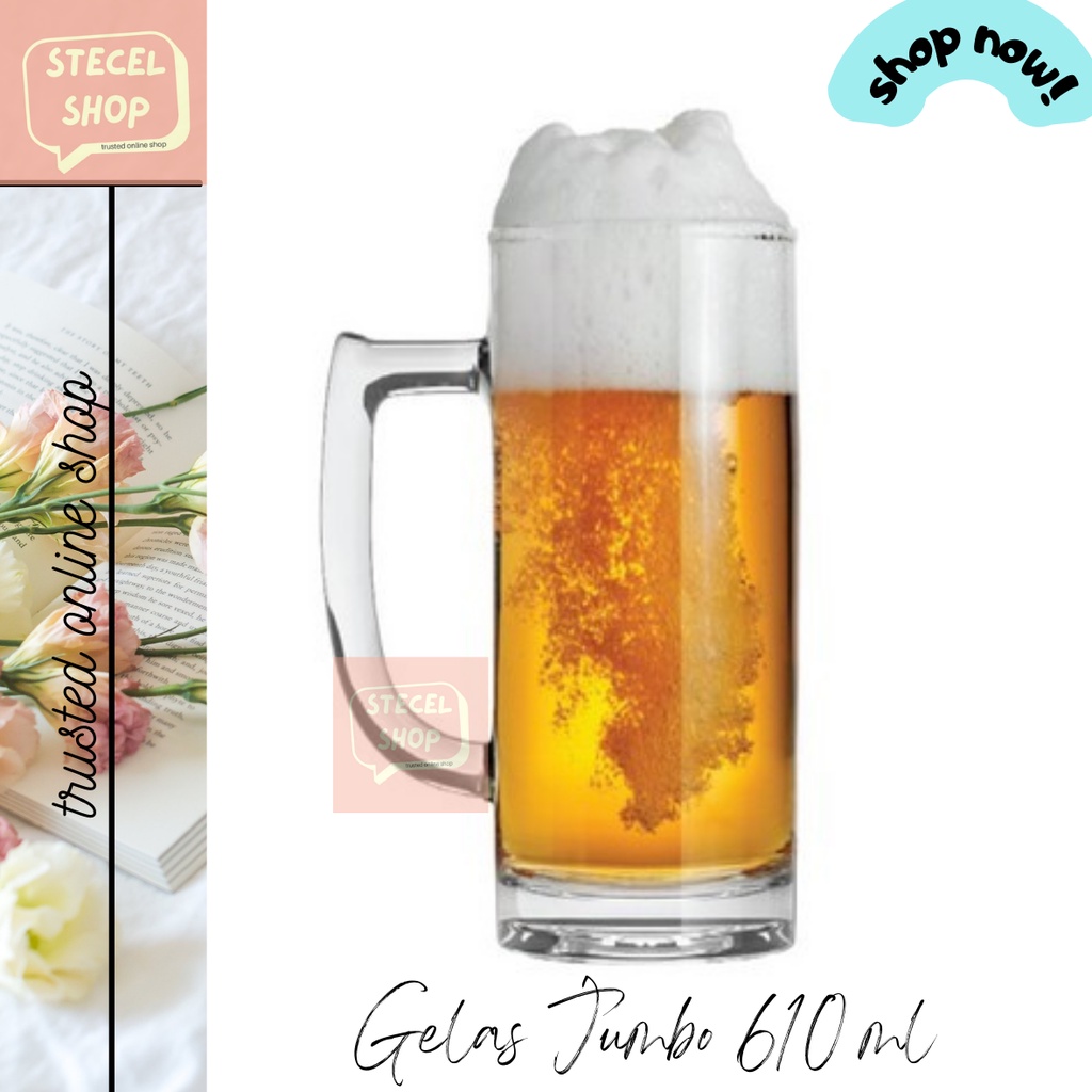 Jual Gelas Bir Jumbo / Gelas Besar / Gelas Tinggi / Gelas Jus 610 ml ...