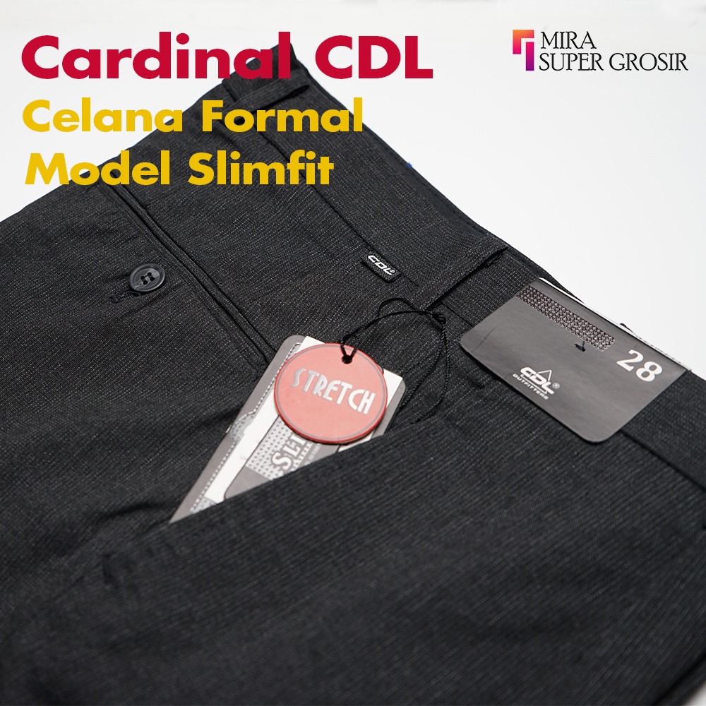 Jual CDL CARDINAL Celana Panjang Formal Pria Slimfit Standar Jumbo Big Size Bawahan Pormal Cowok ...