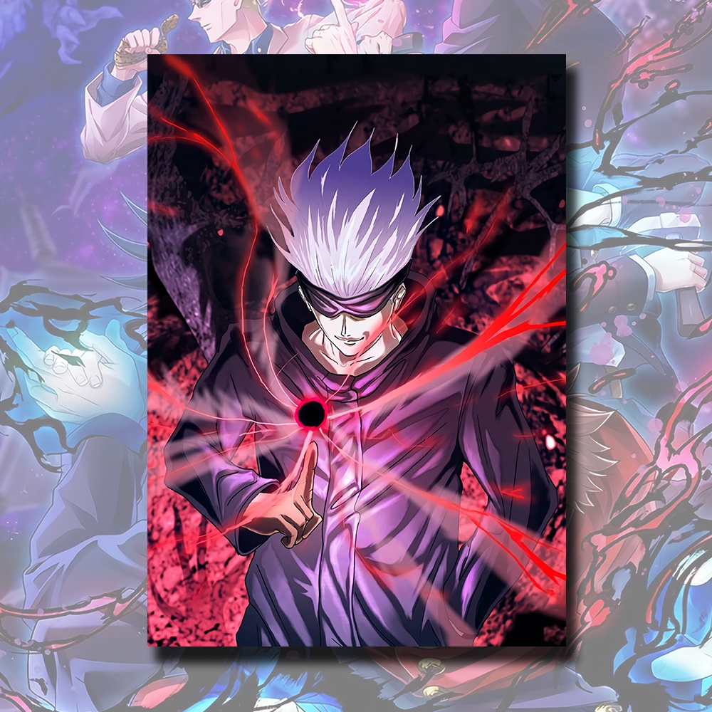 Jual Poster Jujutsu Kaisen A4 A5 Itadori Yujii Megumi Gojou Nobara ...