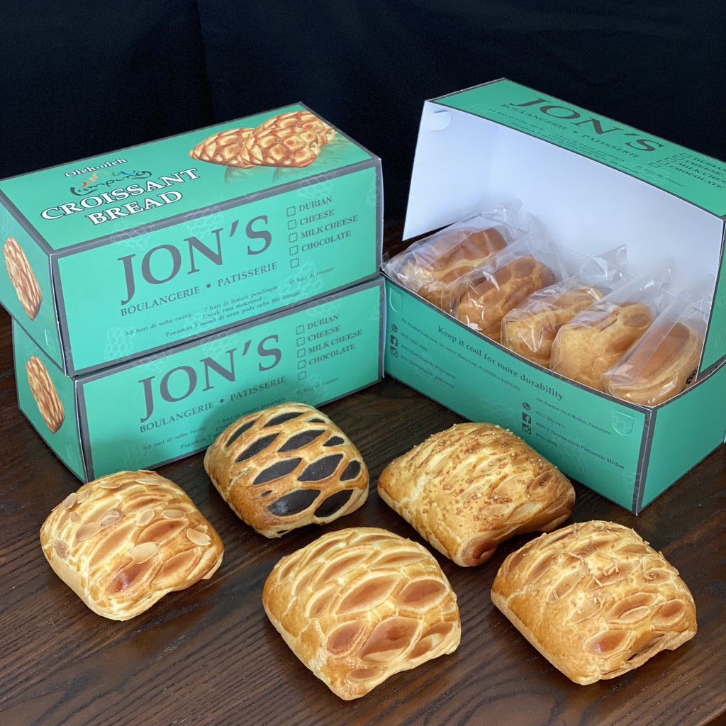Jual Roti DURIAN | Croissant Bread | Oleh-oleh Lampung | JON'S | jons ...