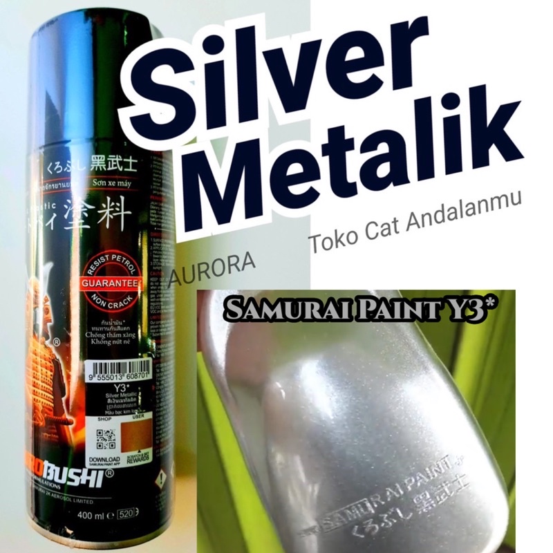 Jual Pilox Samurai Silver Metallic Y3 Silfer Metalik Yamaha Cat Pilok ...