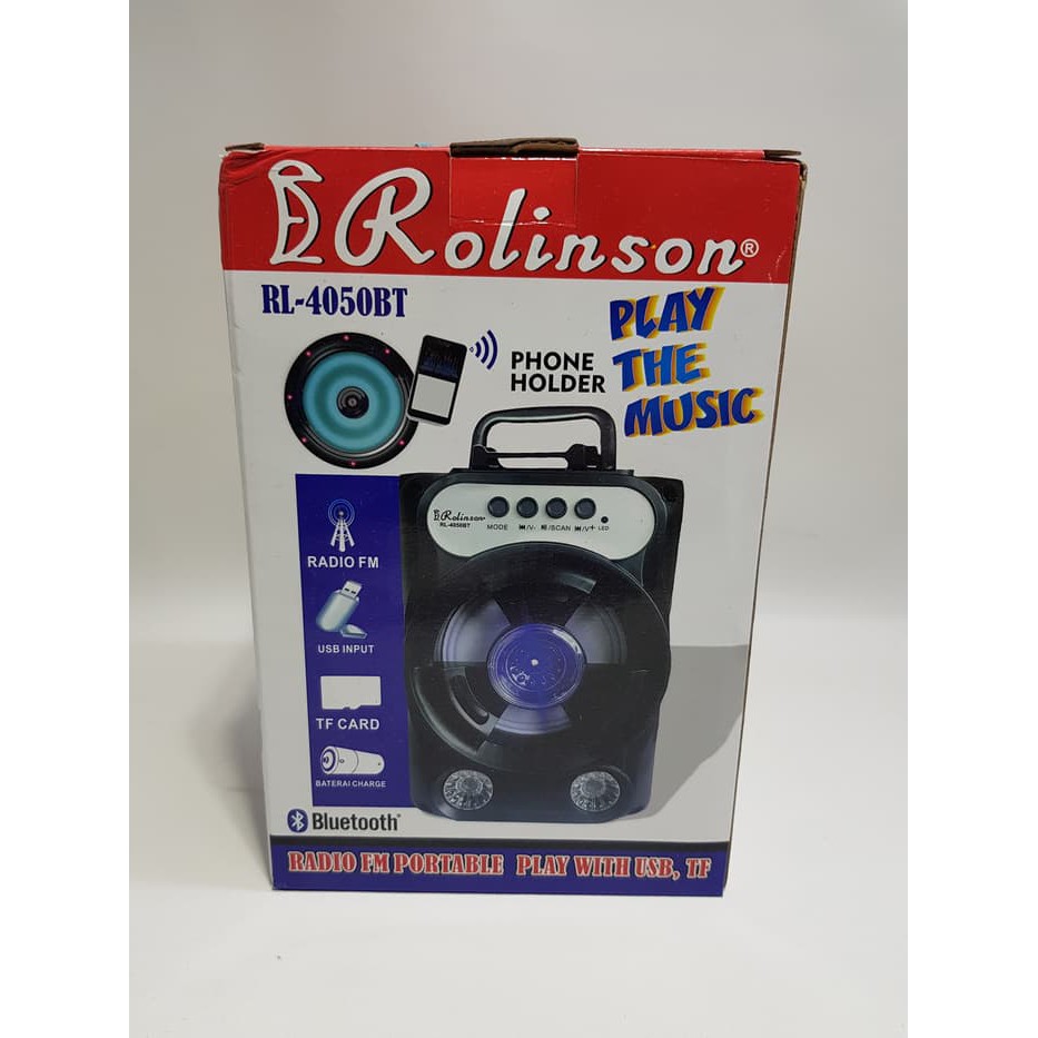 Jual Speaker Aktif Portable Bluetooth radio merk ROLINSON RL-4050BT ...