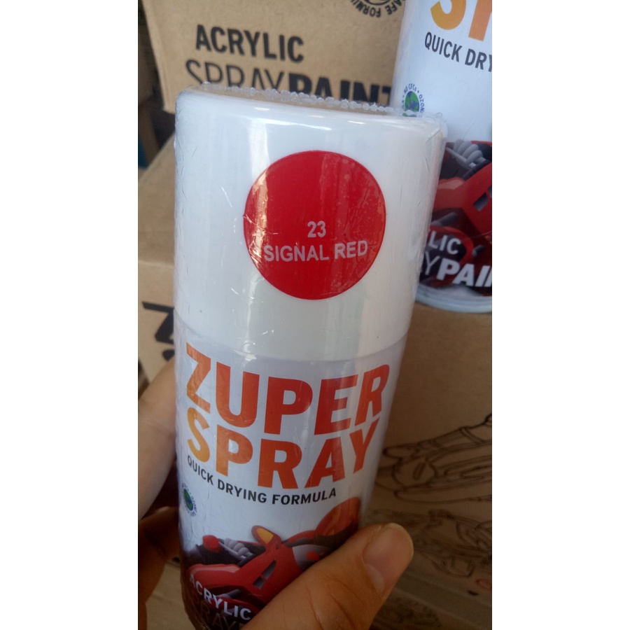 Jual cat semprot pilok pilox zuper signal red 23 150cc zuper spray signal red p23 150cc | Shopee ...
