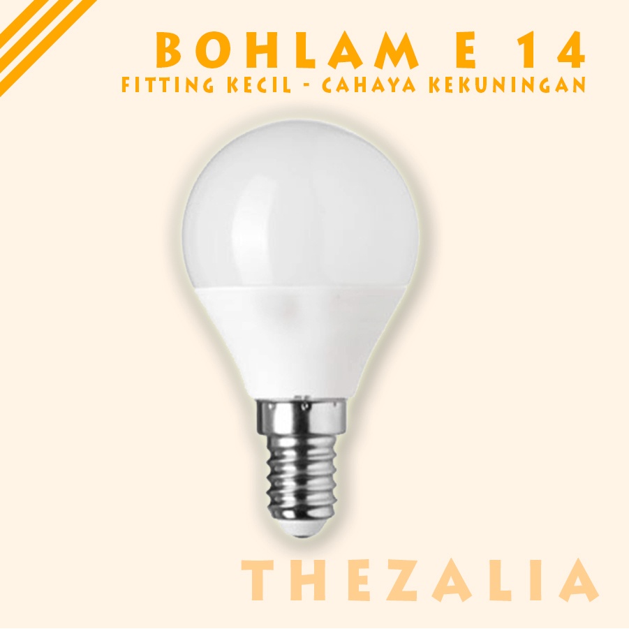 Jual 1 bh BOHLAM E 14 KEPALA BULAT / 200 LUMEN 2,2 watt / 1 BIJI BOHLAM ...