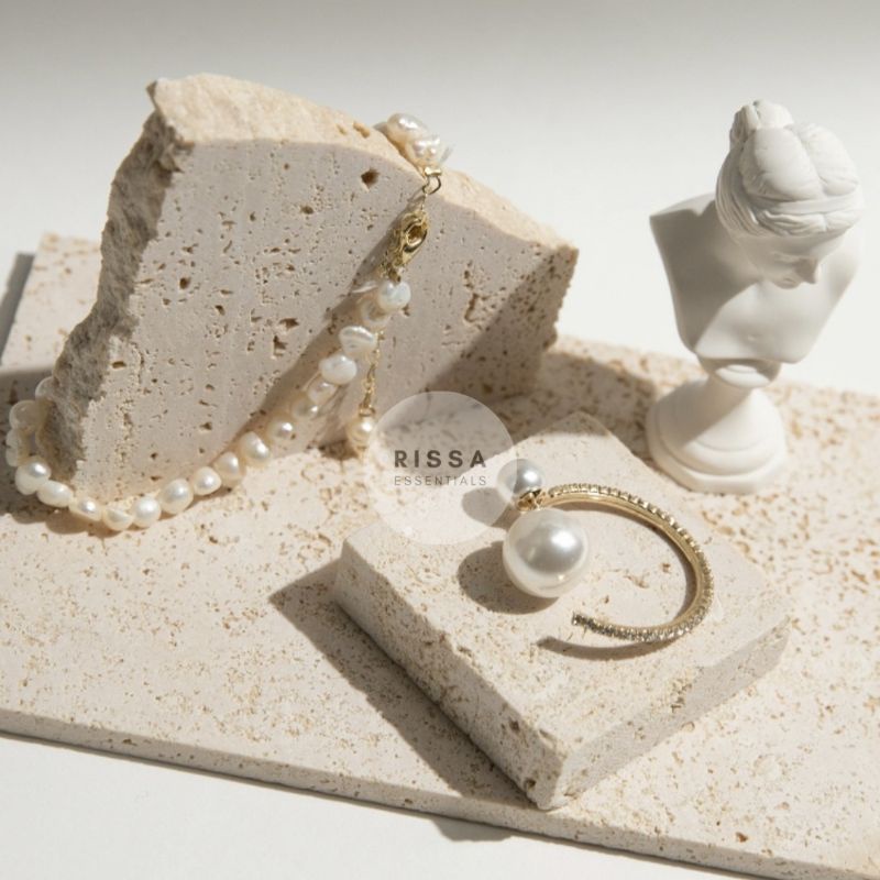 Jual [RISSA] Properti Foto Natural Stone Coaster Batu Alam Tatakan ...