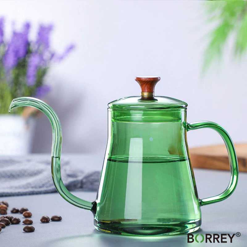 Jual BORREY Teko Pitcher Teh Gooseneck Chinese Teapot Glass 350ml ...