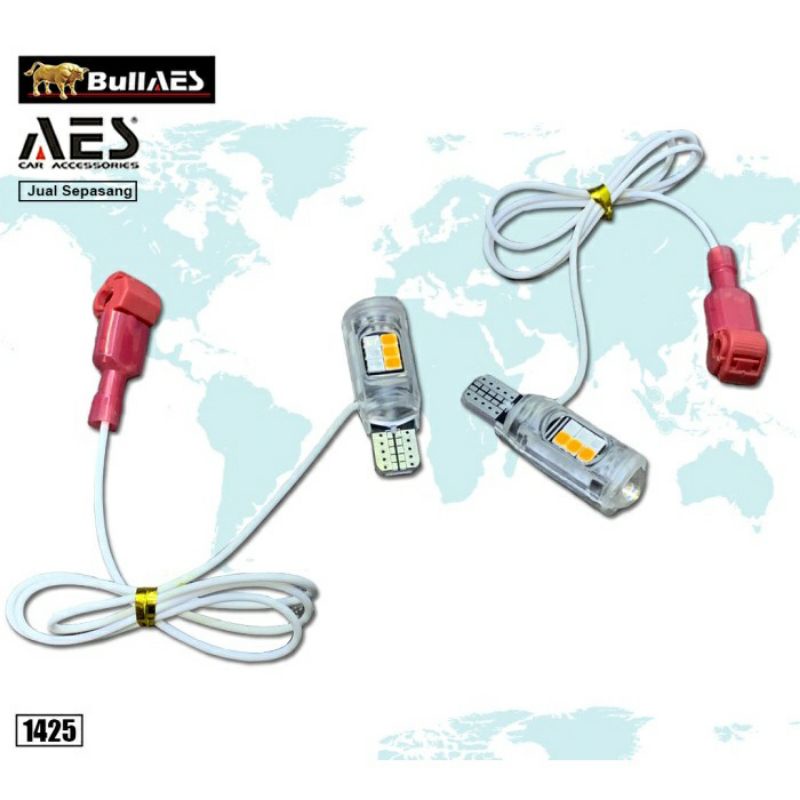 Jual LED T10 SENJA PALING TERANG T 10 ORIGINAL BULLAES BULL AES ...