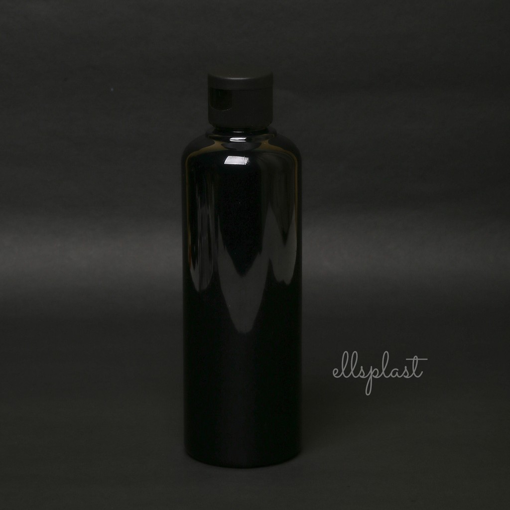 Jual BOTOL FLIPTOP 250 ML / BOTOL PET 250 ML HITAM TUTUP FLIPTOP HITAM ...