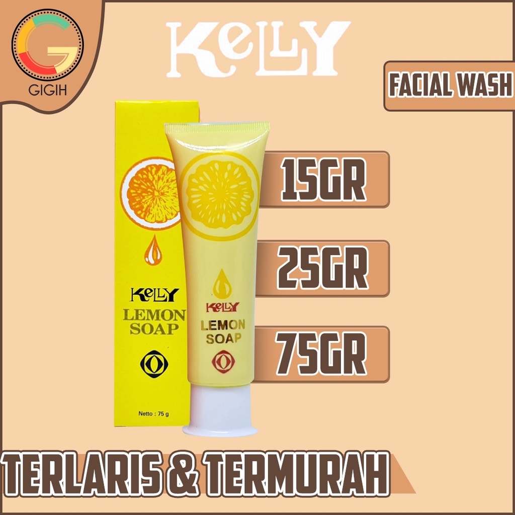 Jual KELLY LEMON SOAP / SABUN LEMON WAJAH KELLY ( 15GR / 25GR / 75GR ...