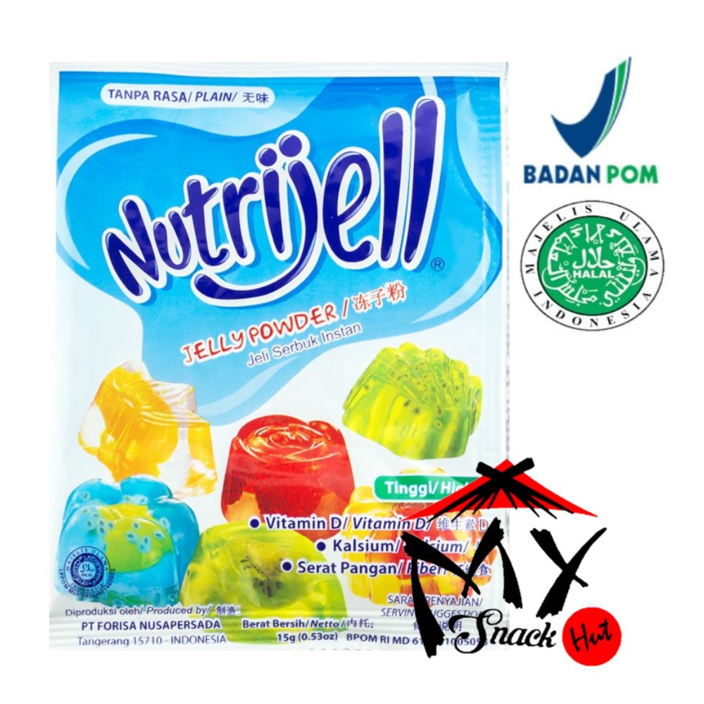Jual NUTRIJELL PLAIN - NUTRIJEL JELLY POWDER TANPA RASA - SERBUK JELI ...