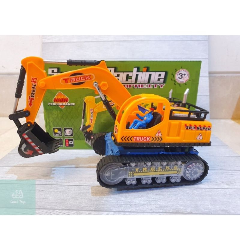 Jual MAINAN TRUCK EXCAVATOR/MAINAN BEKO ESCAVATOR MOBIL KERUK LAMPU ...