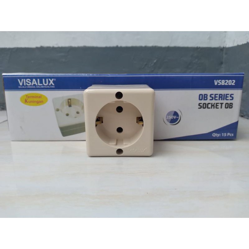 Jual Visalux OB Saklar engkel/ OB Saklar Seri/OBSaklar Stop Kontak/OBStop Kontak + Saklar Lampu ...