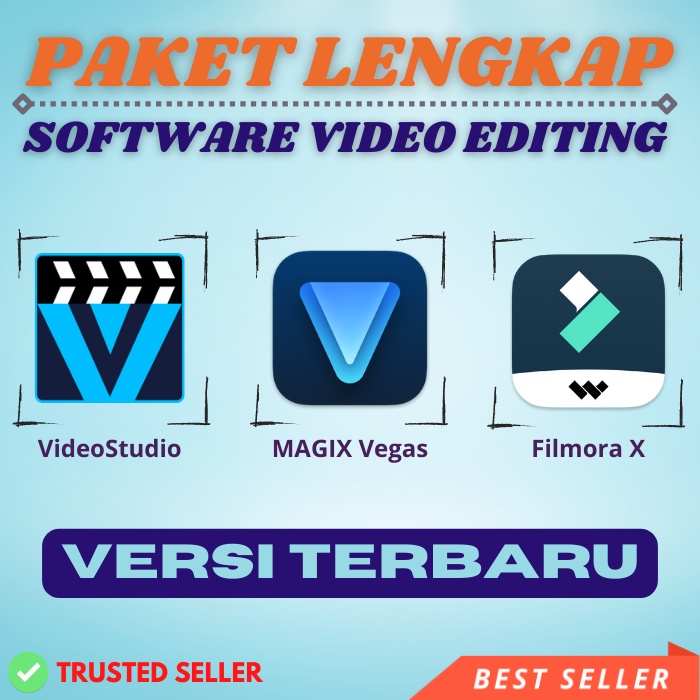 Jual Paket Lengkap Software Video Editing Versi Terbaru Shopee