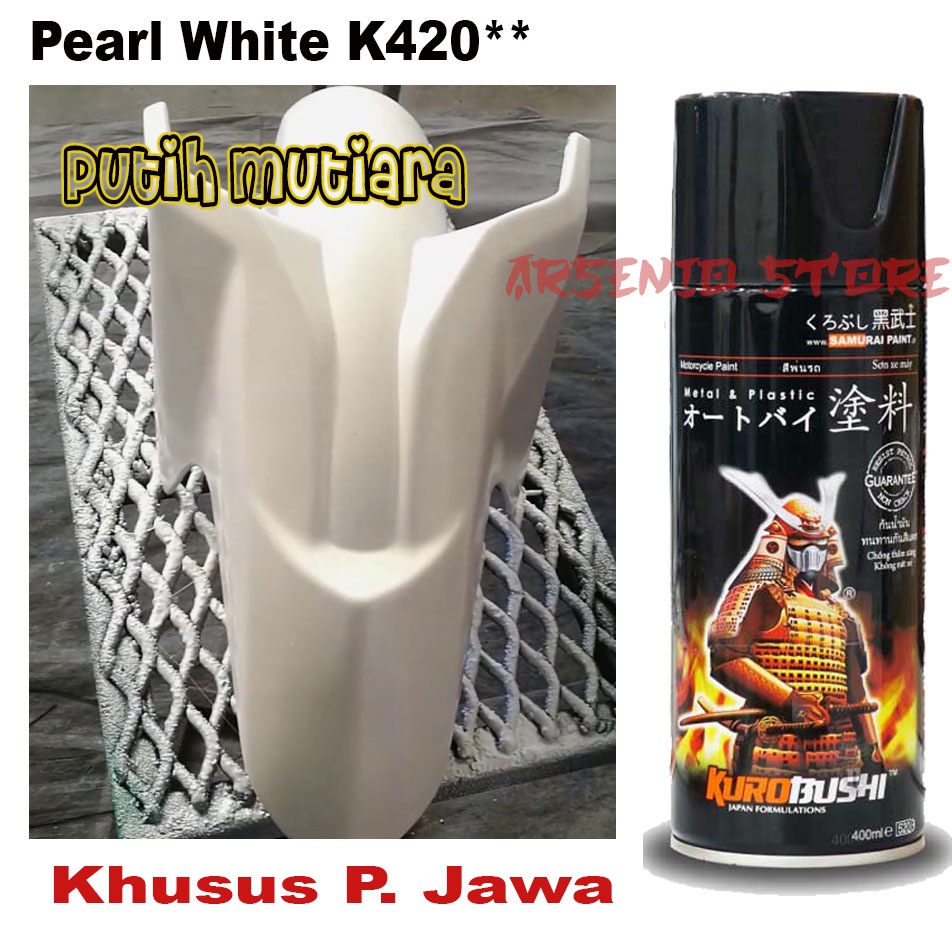 Jual Samurai Paint Pearl White K420 PROMO !! - cat Samurai Putih ...