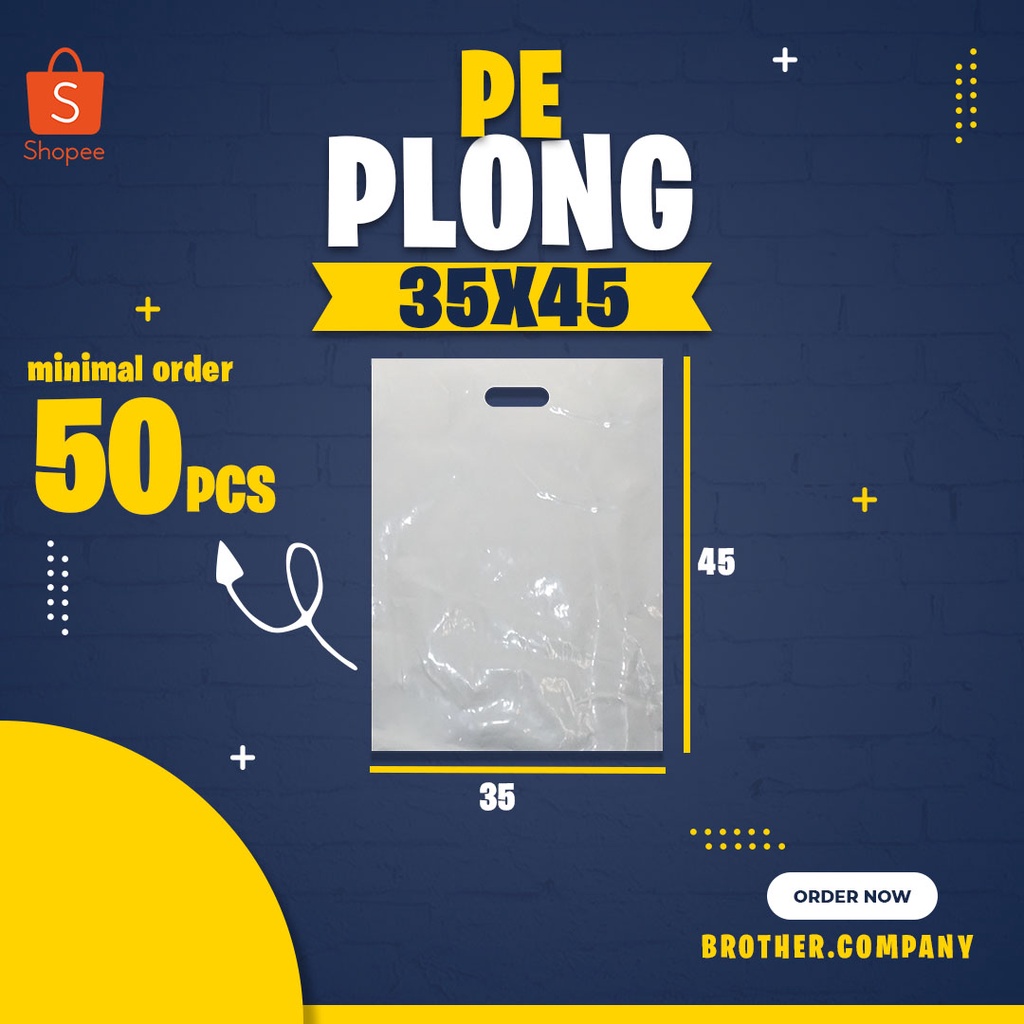Jual Plastik Pe Plong Putih 35x45 cm (Min order 50 pcs),Plastik Online ...