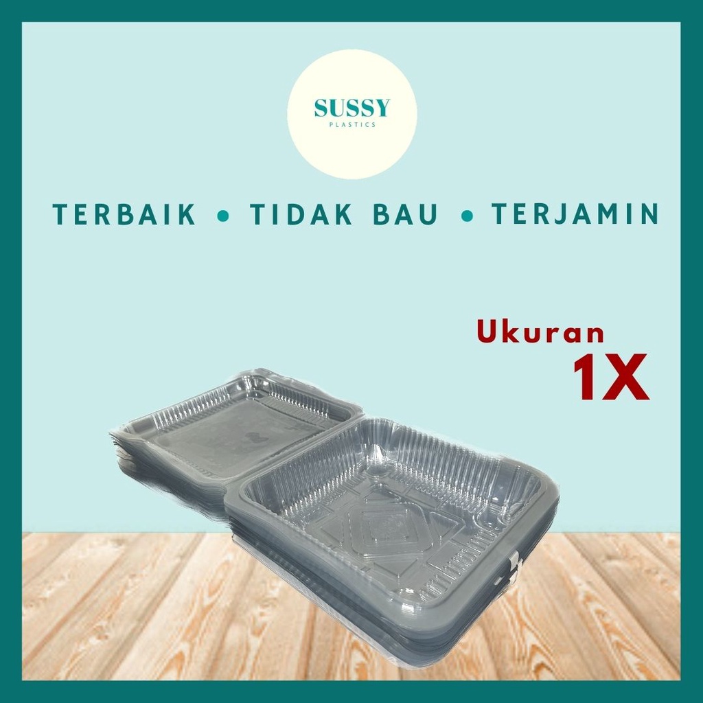 Jual PLASTIK MIKA KUE UKURAN 1X JUMBO / MIKA KOTAK MAKANAN BESAR / BOX ...