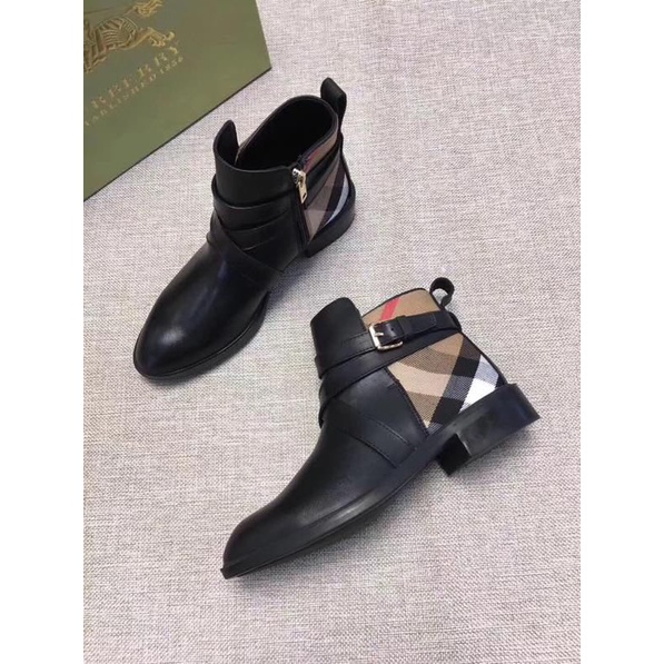 Jual Burberry Fashion Boots Klasik Kotak-kotak | Shopee Indonesia