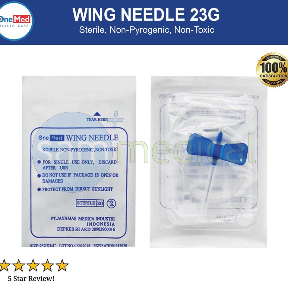 Jual One Med Wing Nedle 23G PER 5PCS | Shopee Indonesia
