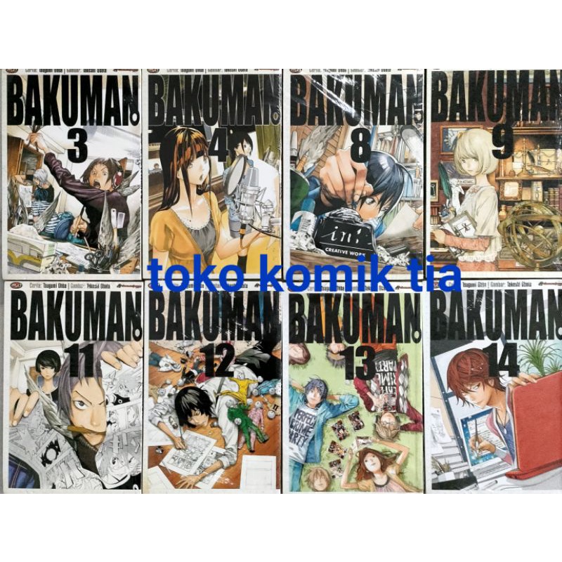 Jual komik baru & original segel - Bakuman vol 3,4,5,8,9,10,11,12,13,14 | Shopee Indonesia
