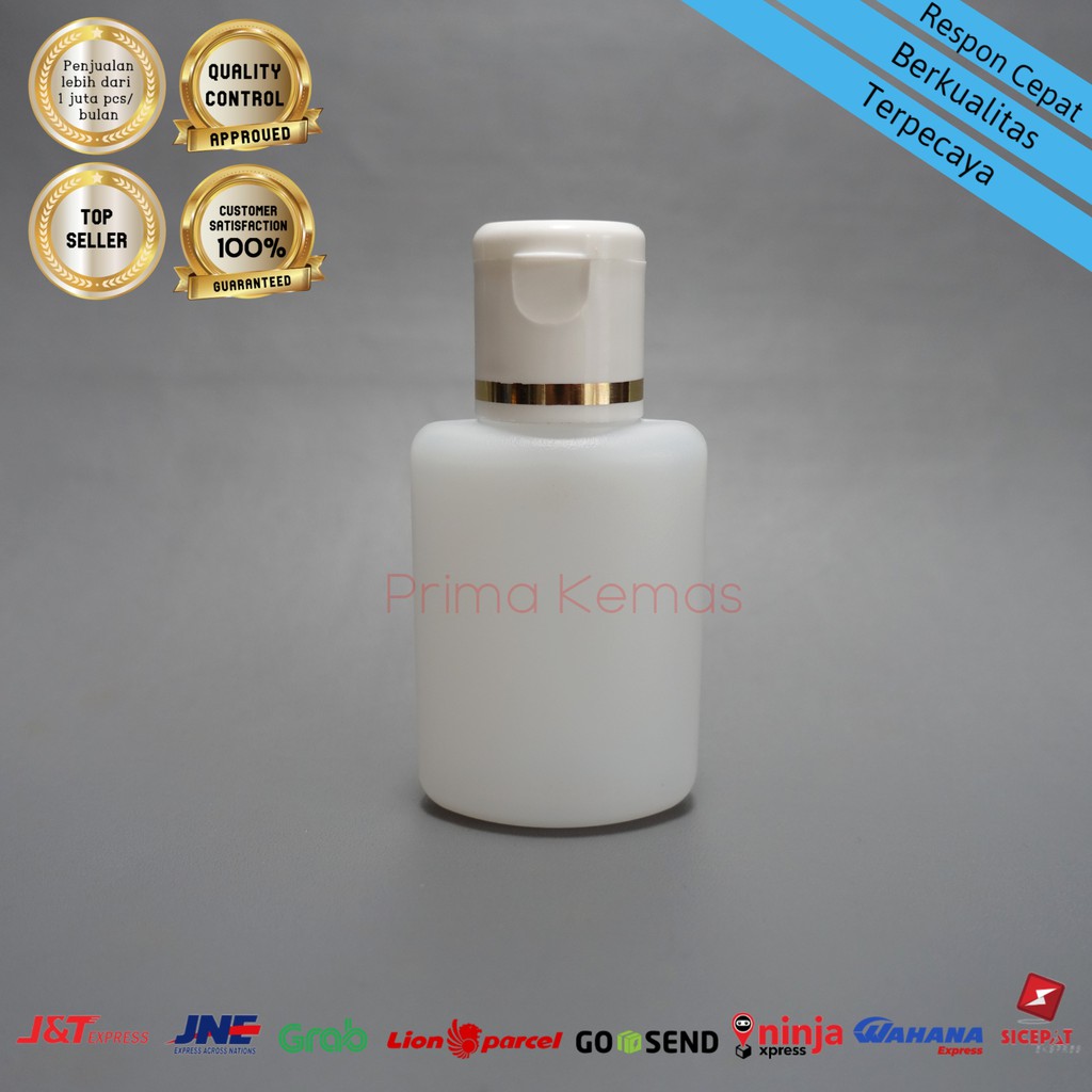Jual Botol Toner 30 ml - botol hdpe fliptop - Botol DKS 30 ml White ...