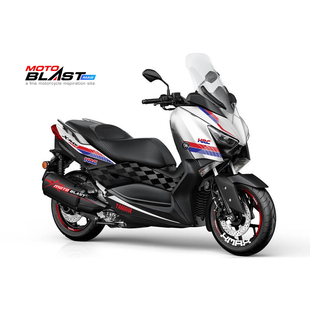 Jual Decal Sticker Motor Motoblast - XMAX 250 Livery HRC Japan-Full ...