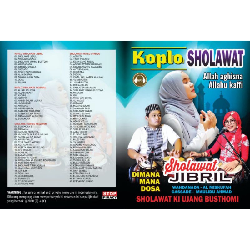 Jual KASET VCD MP3 KOPLO SHOLAWAT JIBRIL | Shopee Indonesia