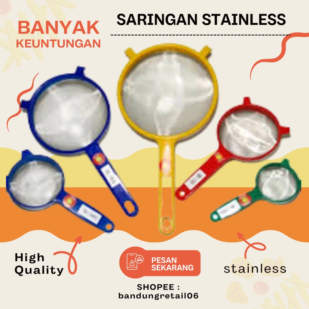 Jual READY STOK Saringan Jaring Stainless Saringan Gorengan Saringan ...