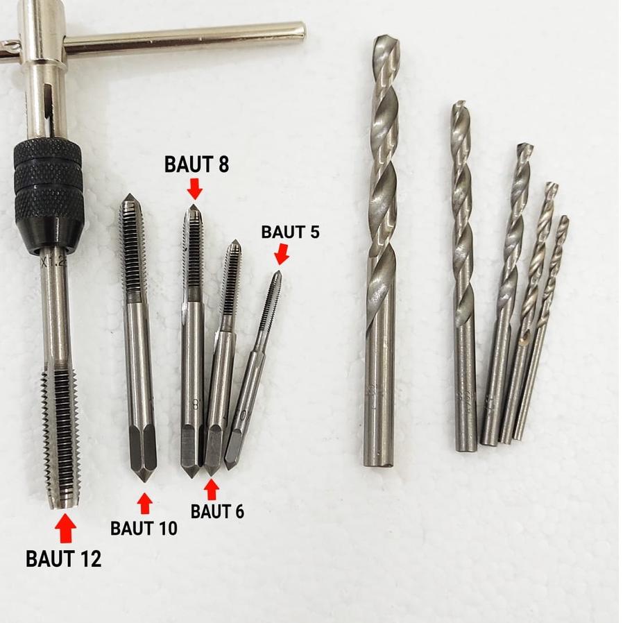 Jual Produk Nusantara ATR-234|HAND TAP SET + MATA BOR SENAI DRAT BAUT ...
