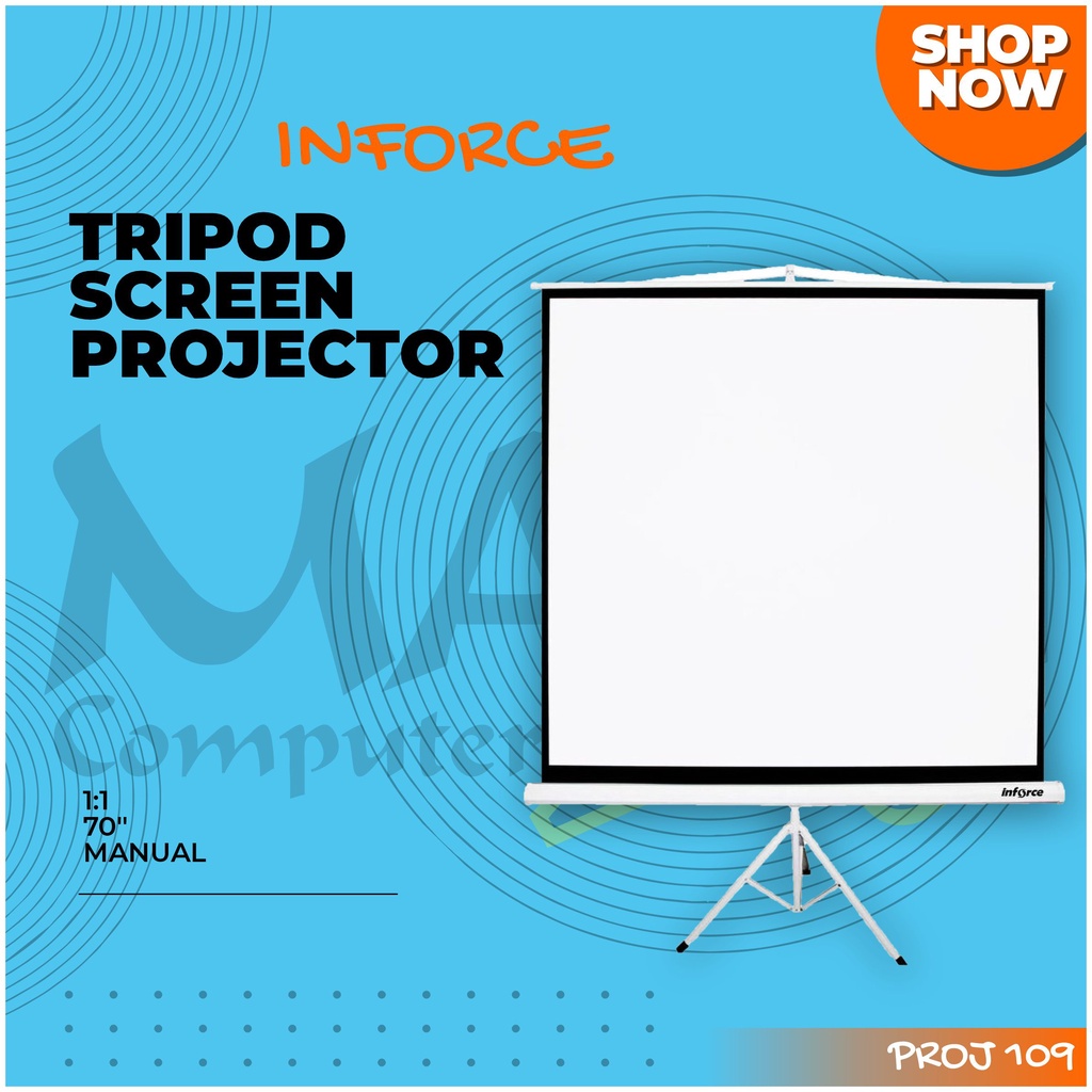 Jual Inforce 70" 1:1 Manual Tripod Screen Projector Layar Proyektor ...