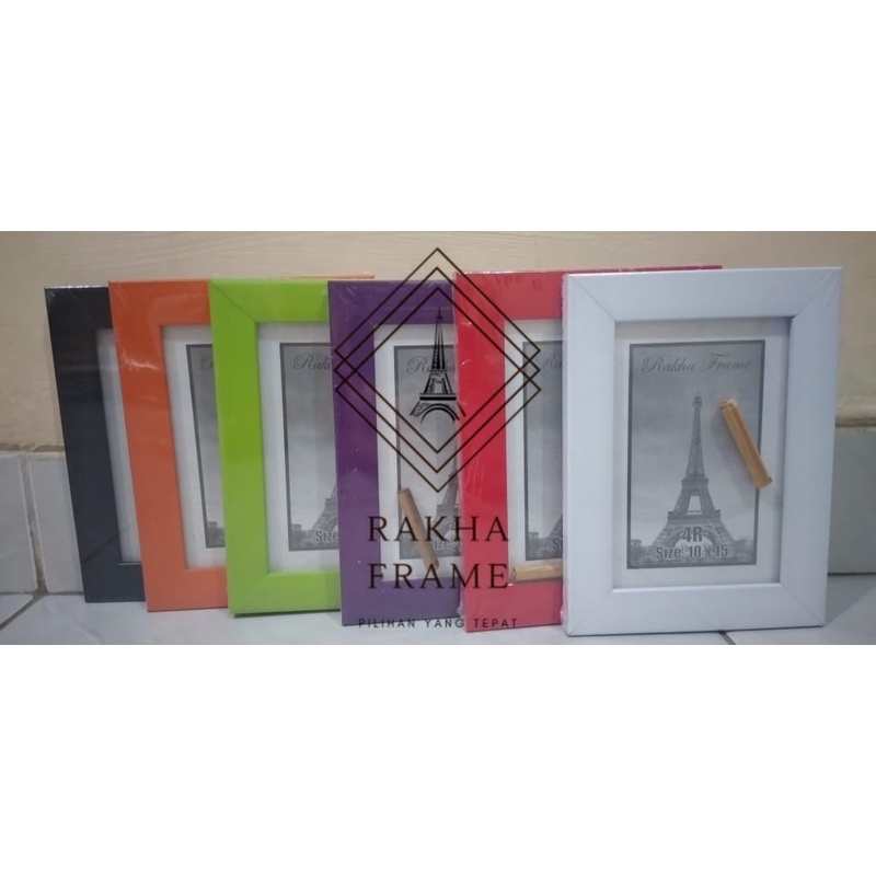 Jual Bingkai / Frame / Figura 4R Minimalis Warna 10 x 15 cm | Shopee ...
