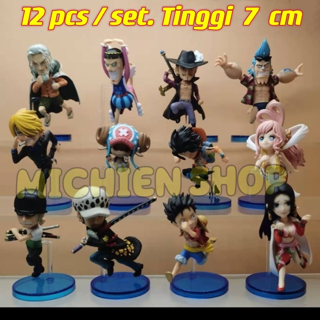 Jual Action Figure One Piece Wcf Figure Set 12 Cake Topper | Shopee ...