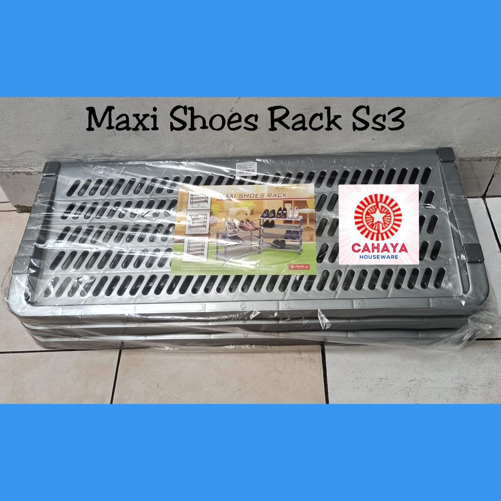 Jual Tempat Sepatu Lion Star Maxi Shoes Rack 3 Stack A-53 Rak Sendal ...