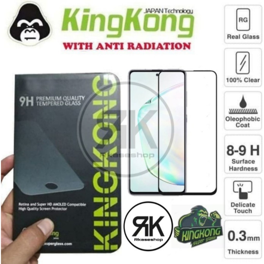 Jual Kingkong Full Cover Tempered Glass Xiaomi Redmi Note 7 8 9 10 11
