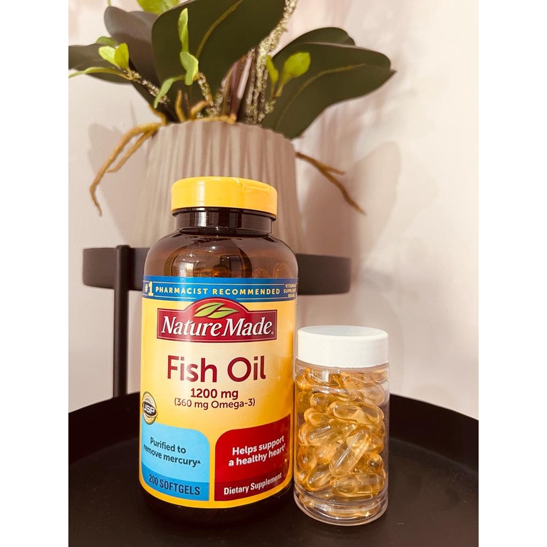 Jual Nature Made Fish Oil 1200 mg, REPACK 40 Softgels ORI USA | Shopee ...