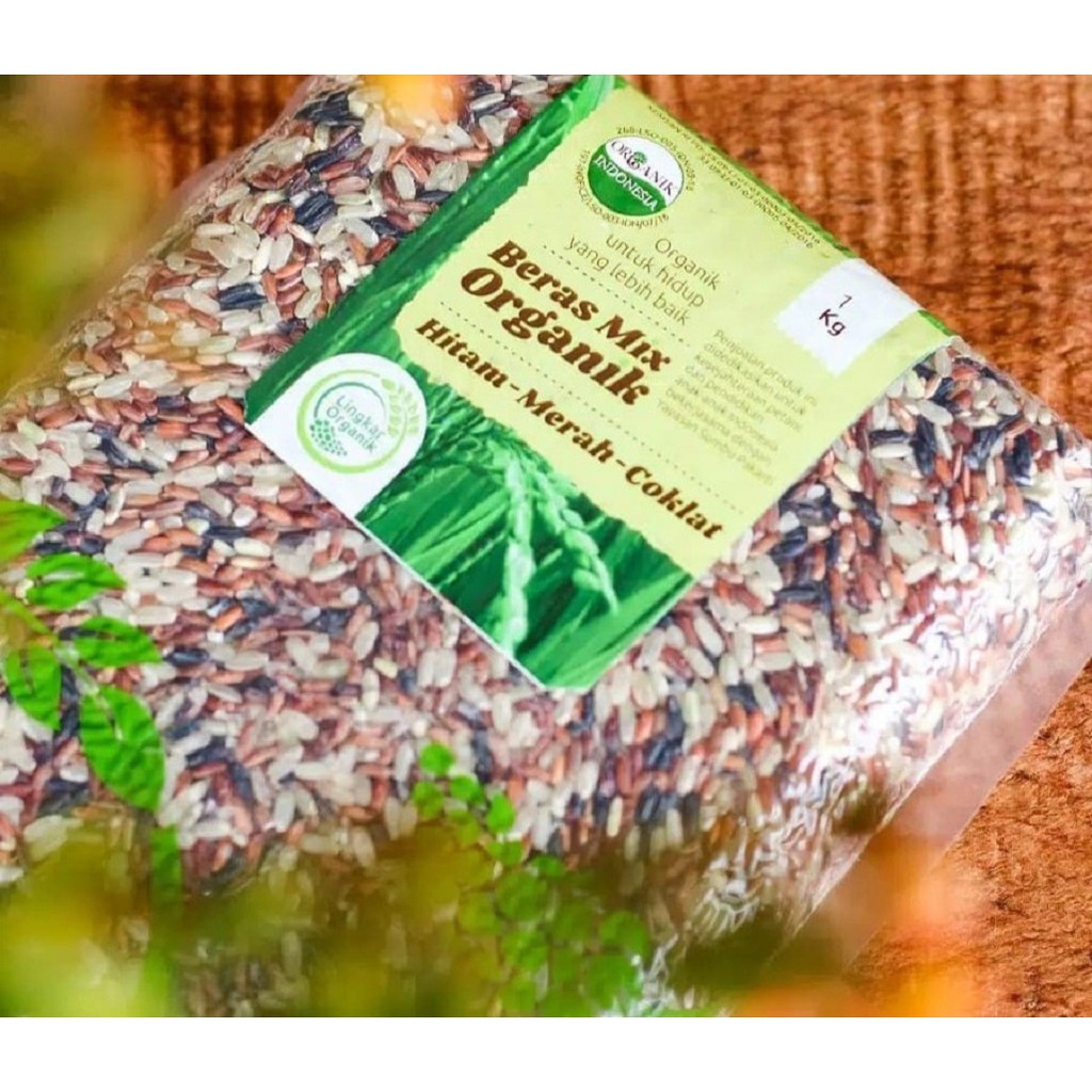 Jual LINGKAR ORGANIK BERAS MIX MERAH COKLAT HITAM ORGANIK 1KG | Shopee ...