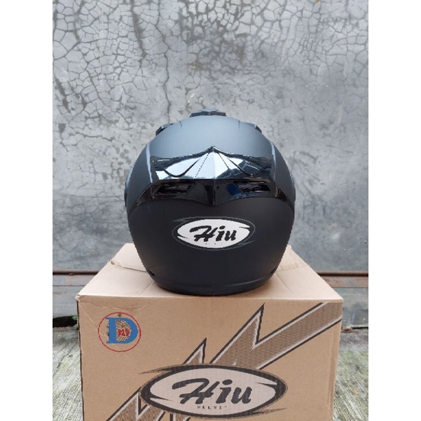 Jual HELM HIU ARROW BLAK DOF DOBDL VISOR | Shopee Indonesia