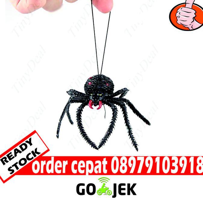 Jual TERLARI5 LABA LABA MAINAN laba laba palsu mainan jahil dekorasi ...