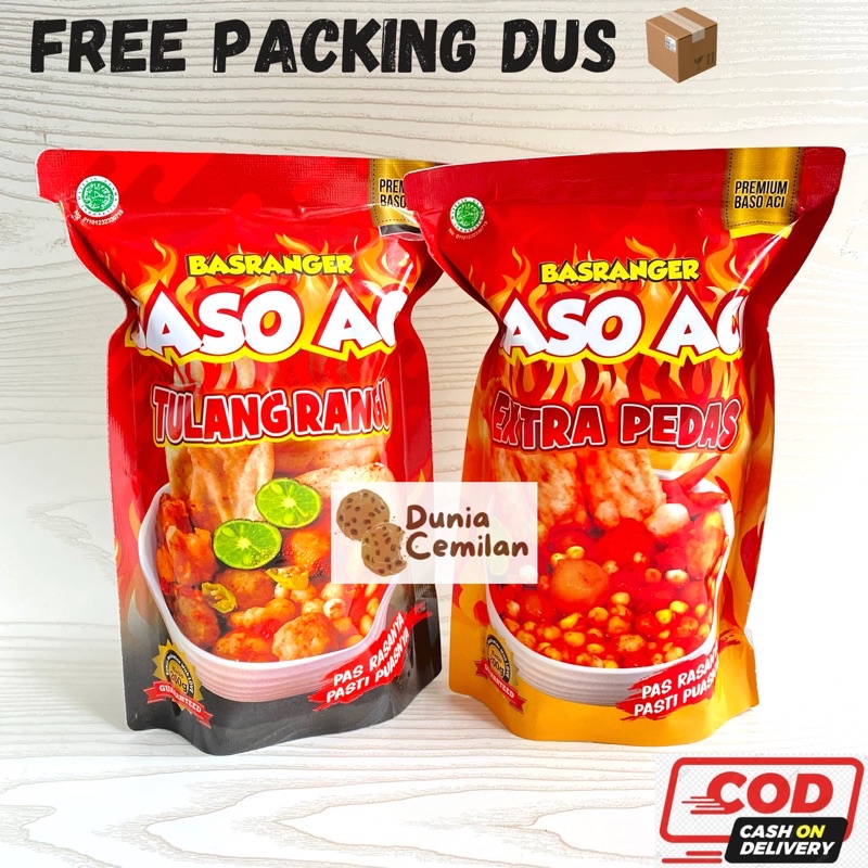 Jual [TERMURAH!!] Baso Aci Basranger 200gr Extra Pedas & Tulang Rangu | Shopee Indonesia