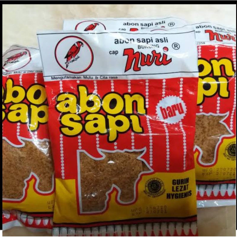 Jual abon sapi cap nuri 90gr (10 bungkus) | Shopee Indonesia