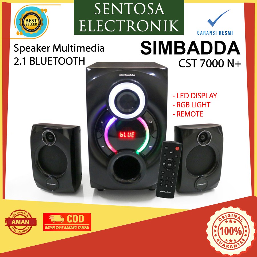 Jual SIMBADDA CST 7000N+ Speaker Multimedia 2.1 BLUETOOTH | Shopee Indonesia
