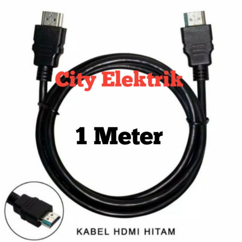 Jual Kabel HDMI Full HD 1 Meter / Kabel HDMI To HDMI 1 Meter | Shopee ...