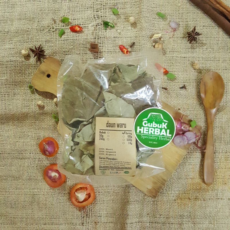 Jual DAUN WARU KERING 250 GRAM - Hibiscus Tiliaceus - MURNI - JSR ...