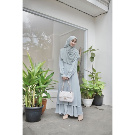 Jual PREMIUM ARUMI SET | Wmcom | Long tunik set rok | One set | Tunik ...