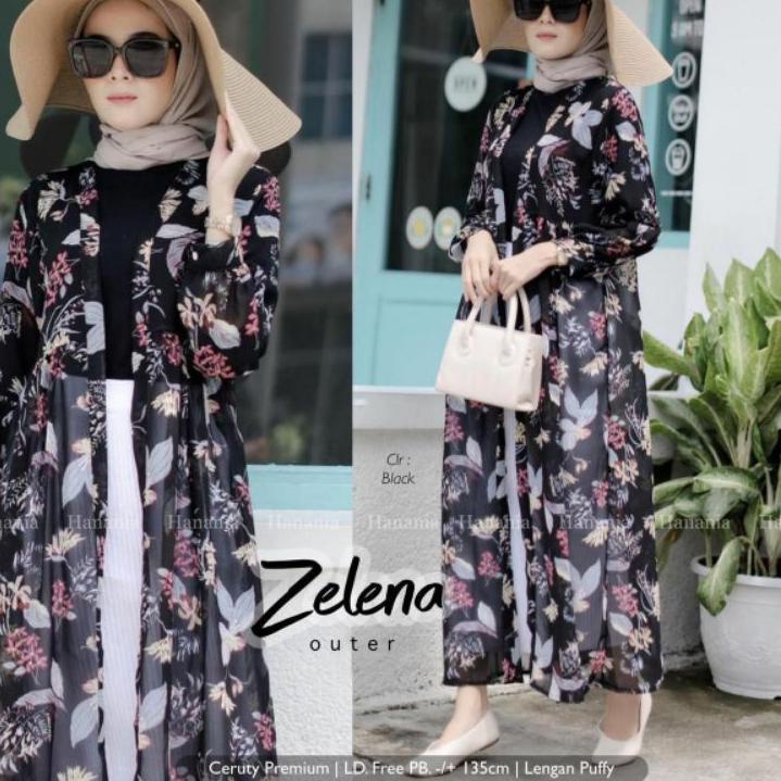 Jual Special Price.. ZELENA LONG OUTER CARDIGAN PANJANG CERUTY MOTIF ...
