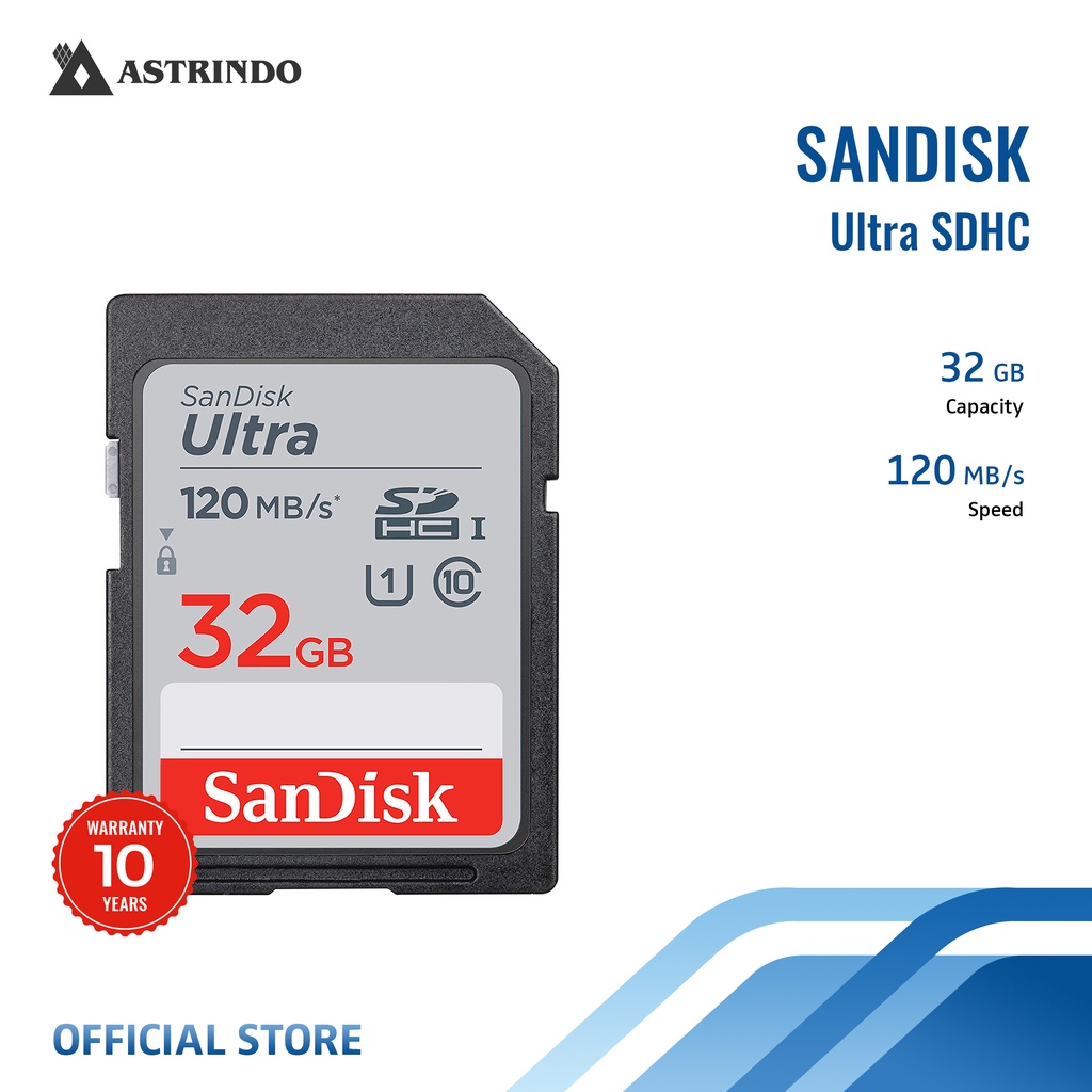 Jual Sandisk Ultra 32GB SDHC UHS-1 Card - (SDSDUN4-032G-GN6IN) | Shopee Indonesia