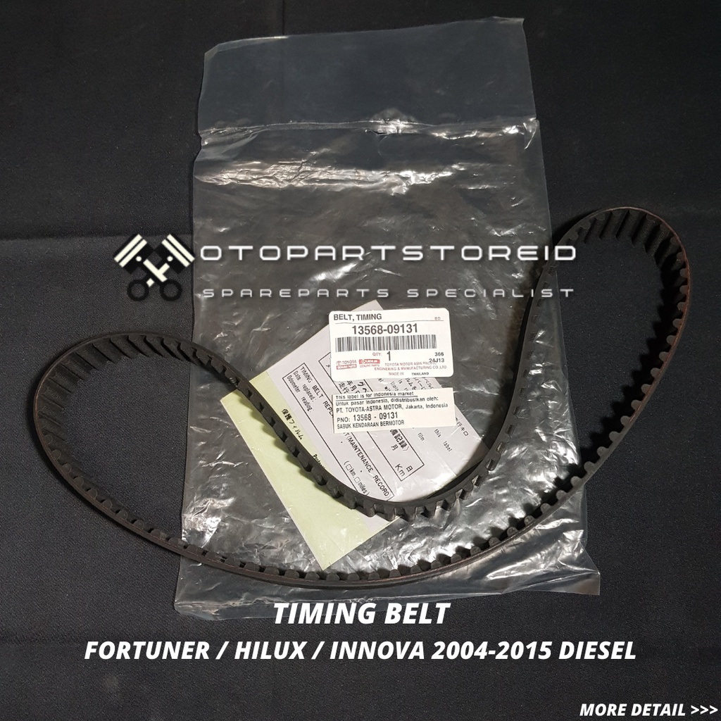 Jual TIMING BELT INNOVA/ FORTUNER/ HILUX /HIACE 13568-09131 ORIGINAL ...