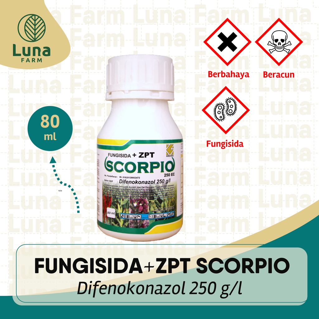 Jual Fungisida+ZPT Scorpio 80 ml Pestisida Fungisida ZPT Difenokonazole ...