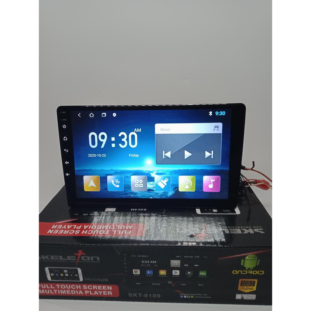 Jual Head Unit Android Skeleton 9 Inch Paket Frame Jazz | Shopee Indonesia